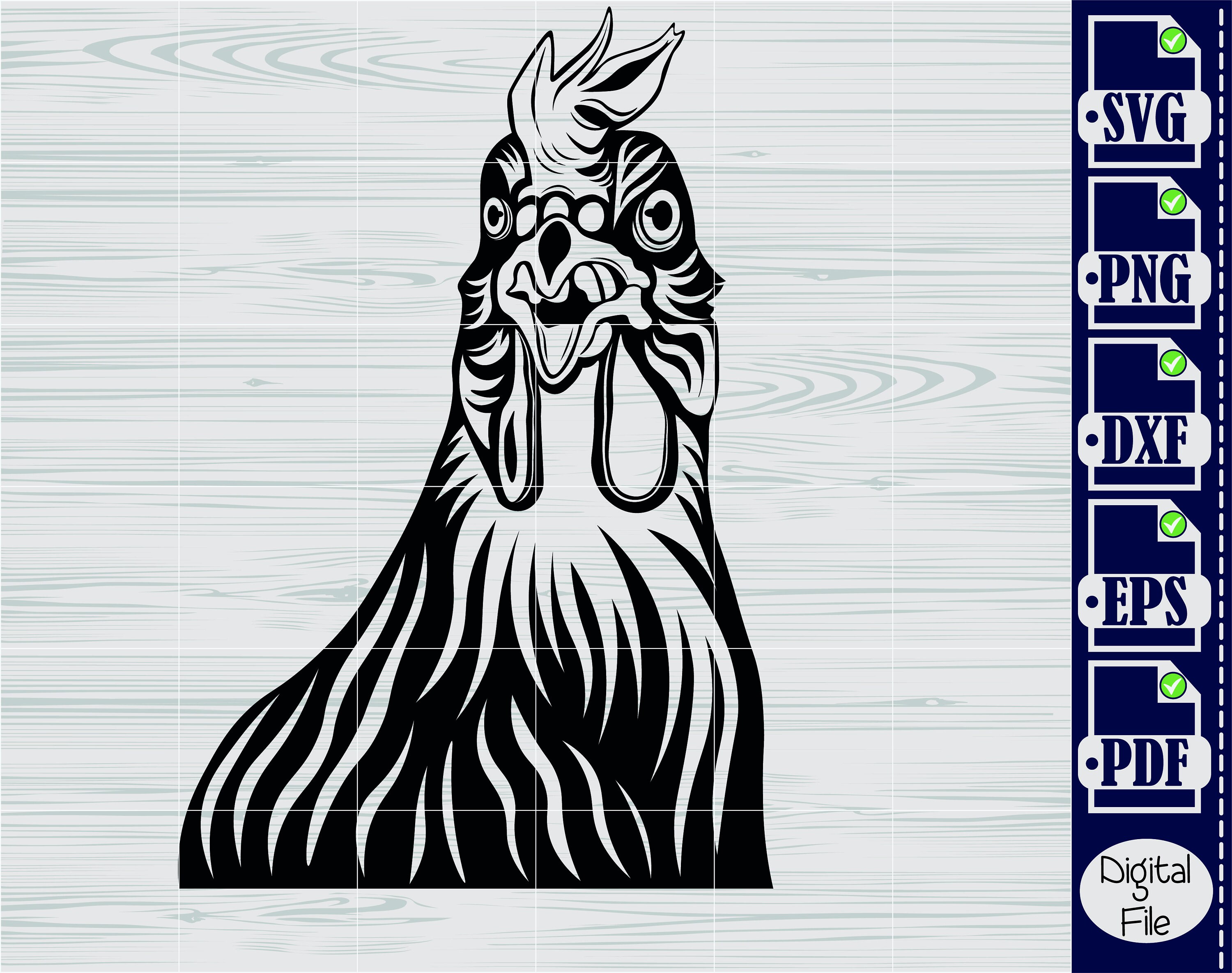 Chicken Svg Files 4 for Cricut Cute Rooster Clipart Farm - Etsy