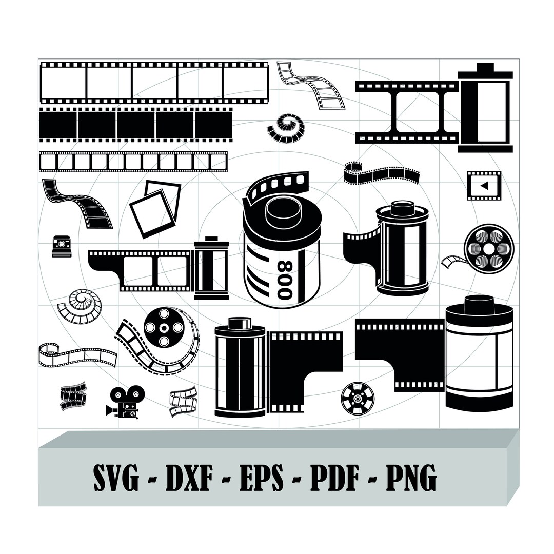 Film Strip SVG, Movie SVG, Film Svg, Film Strip Clipart, Film Strip Cut ...