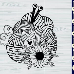 Knitting Bundle SVG,2, Crochet Svg, Knit Svg, Knitting Monogram Svg ...