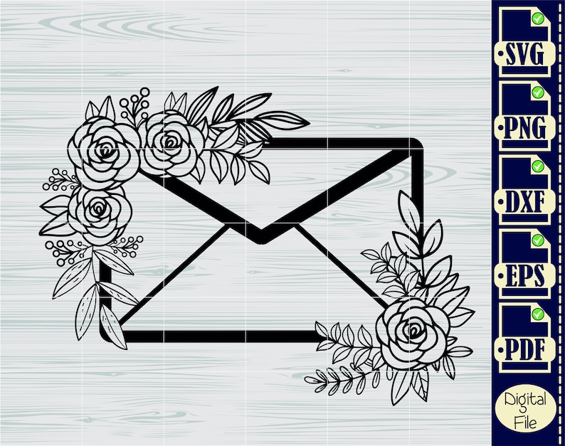 Envelope SVG Cut File Valentines Day Svg Love Letter SVG - Etsy