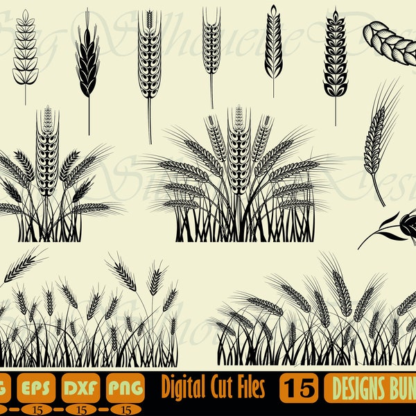 Wheat Svg - Etsy