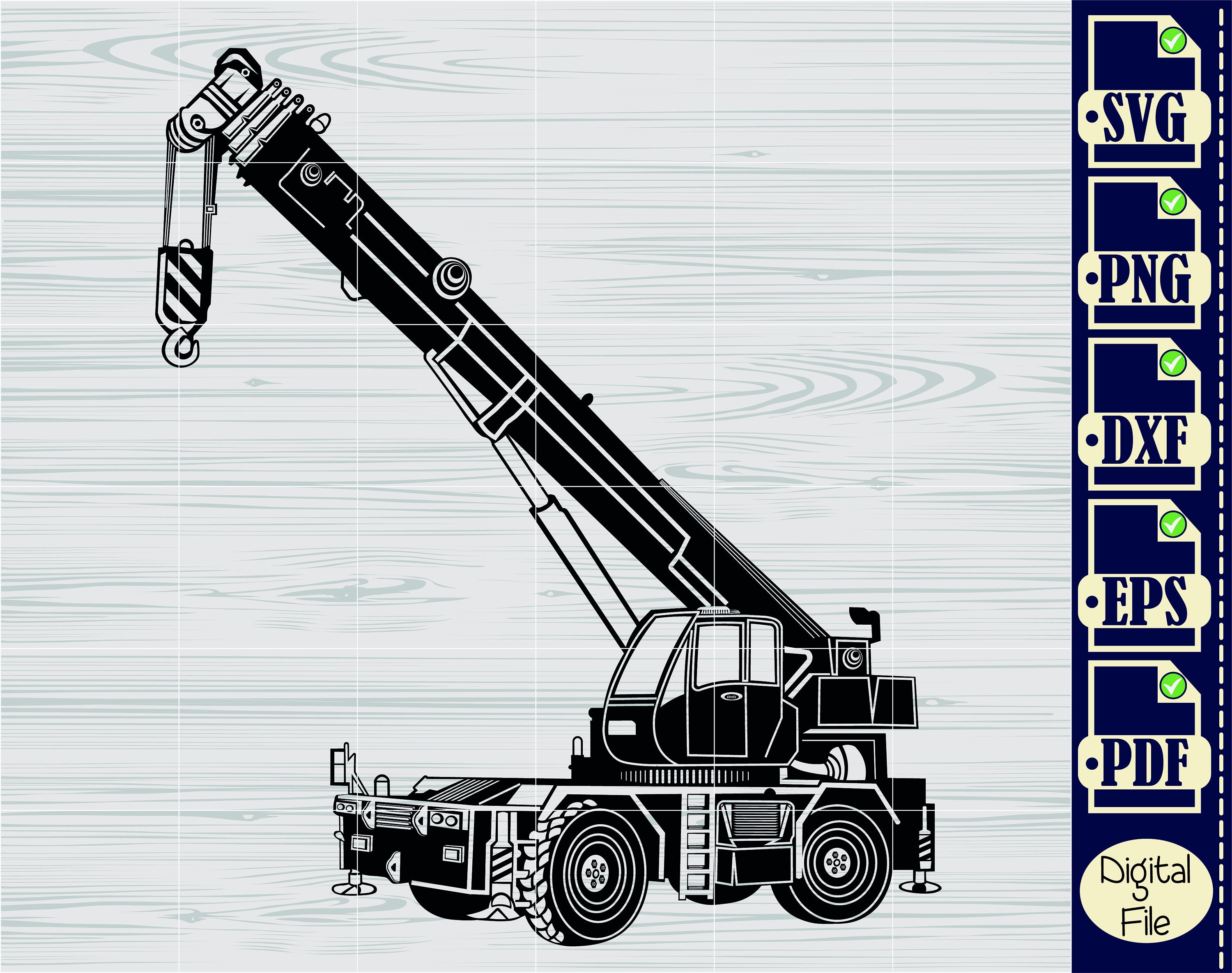 Crane Truck SVG Bundle Crane Truck SVG Crane Truck Clipart - Etsy Canada