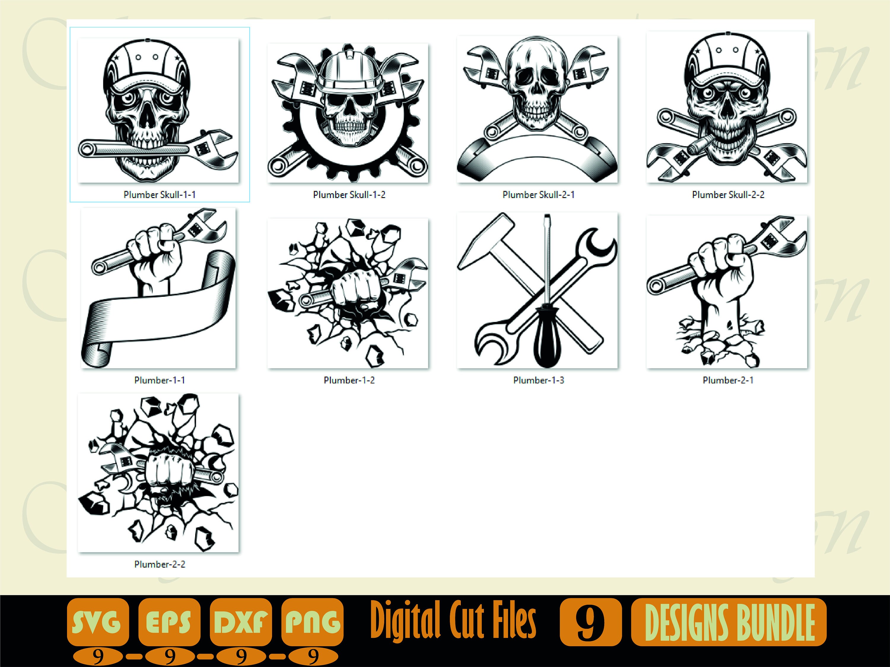 Plumber SVG Plumber Skull SVG Plumbing Svg Plumber Clipart - Etsy Hong Kong