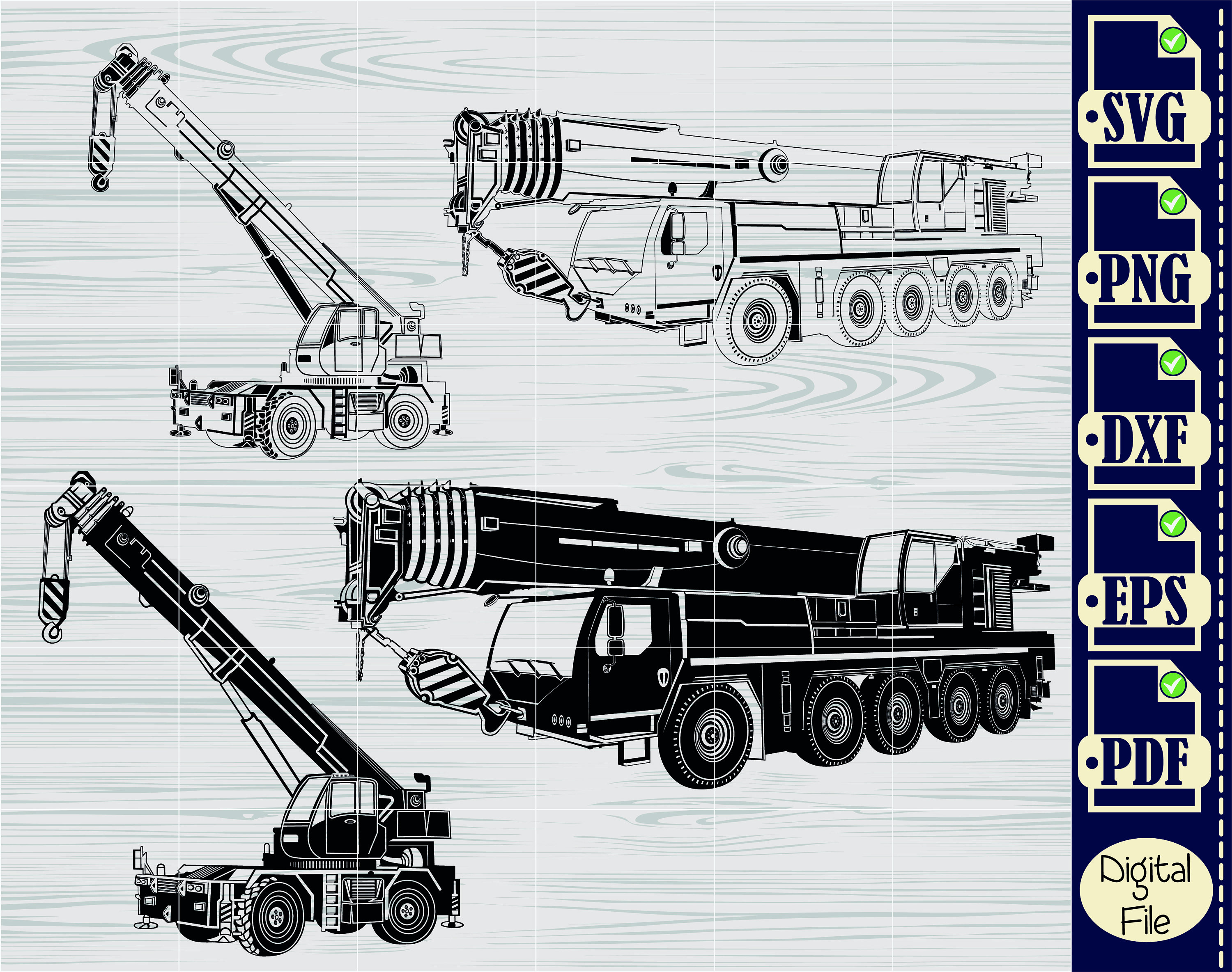 Crane Truck SVG Bundle Crane Truck SVG Crane Truck Clipart - Etsy Canada