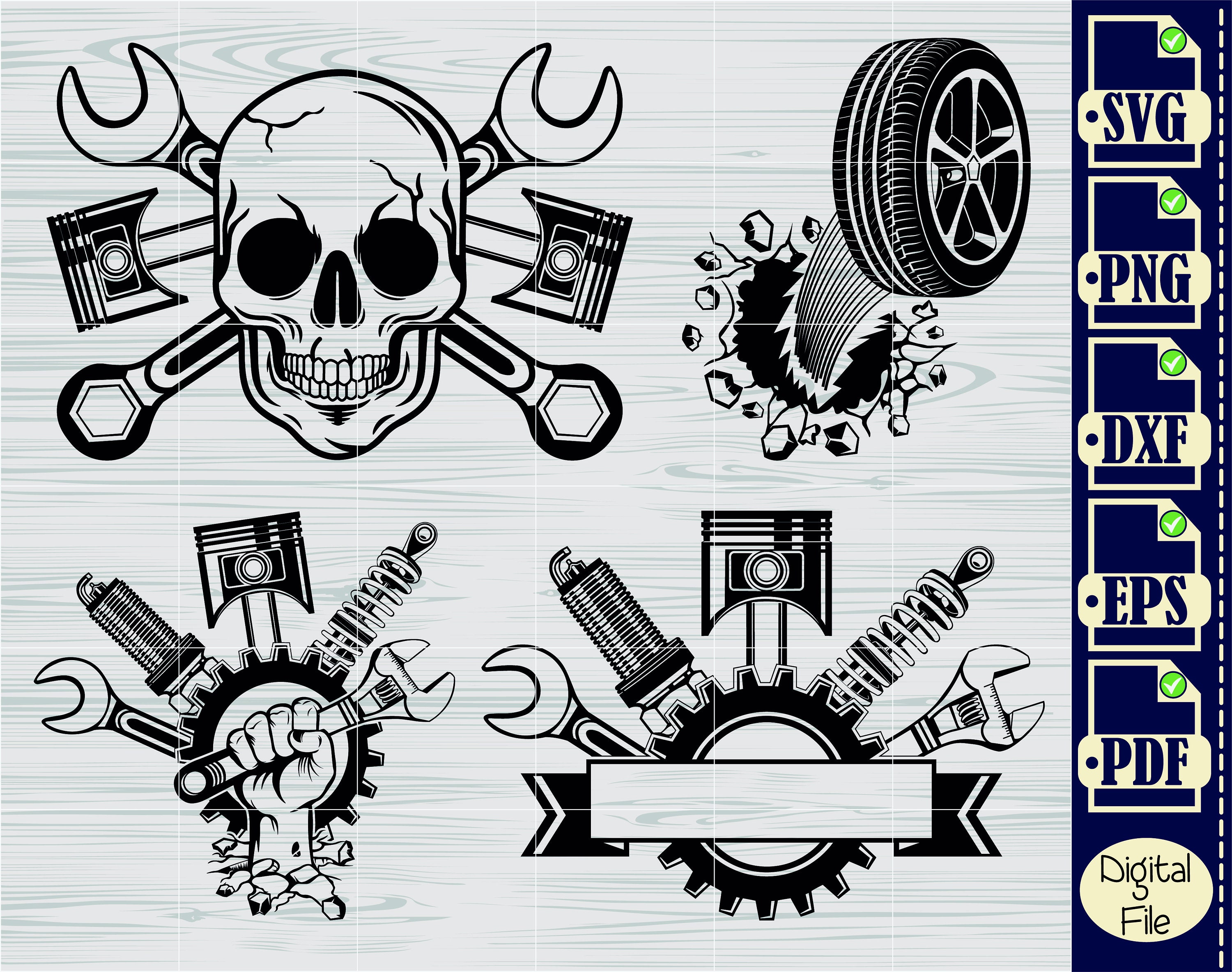 Mechanic SVG 3 Mechanic Logo Svg Repair Clipart Mechanic - Etsy Australia