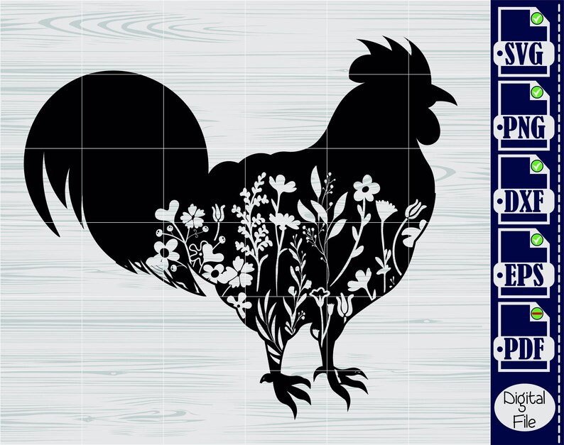 Rooster SVG Rooster SVG Bundle Rooster Clipart Rooster Cut - Etsy