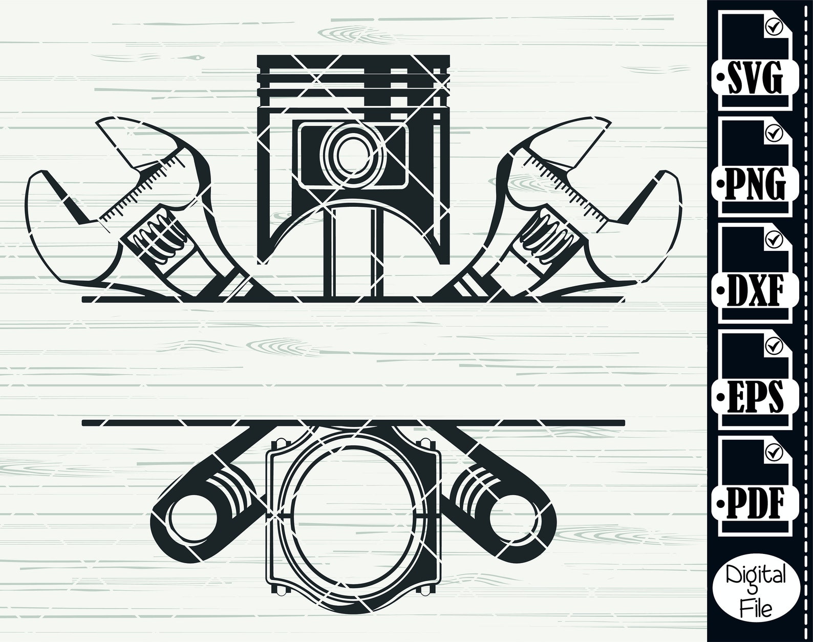 Mechanic Tools SVG, Auto Repair Clipart, Cricut Silhouette Cut Files - Etsy