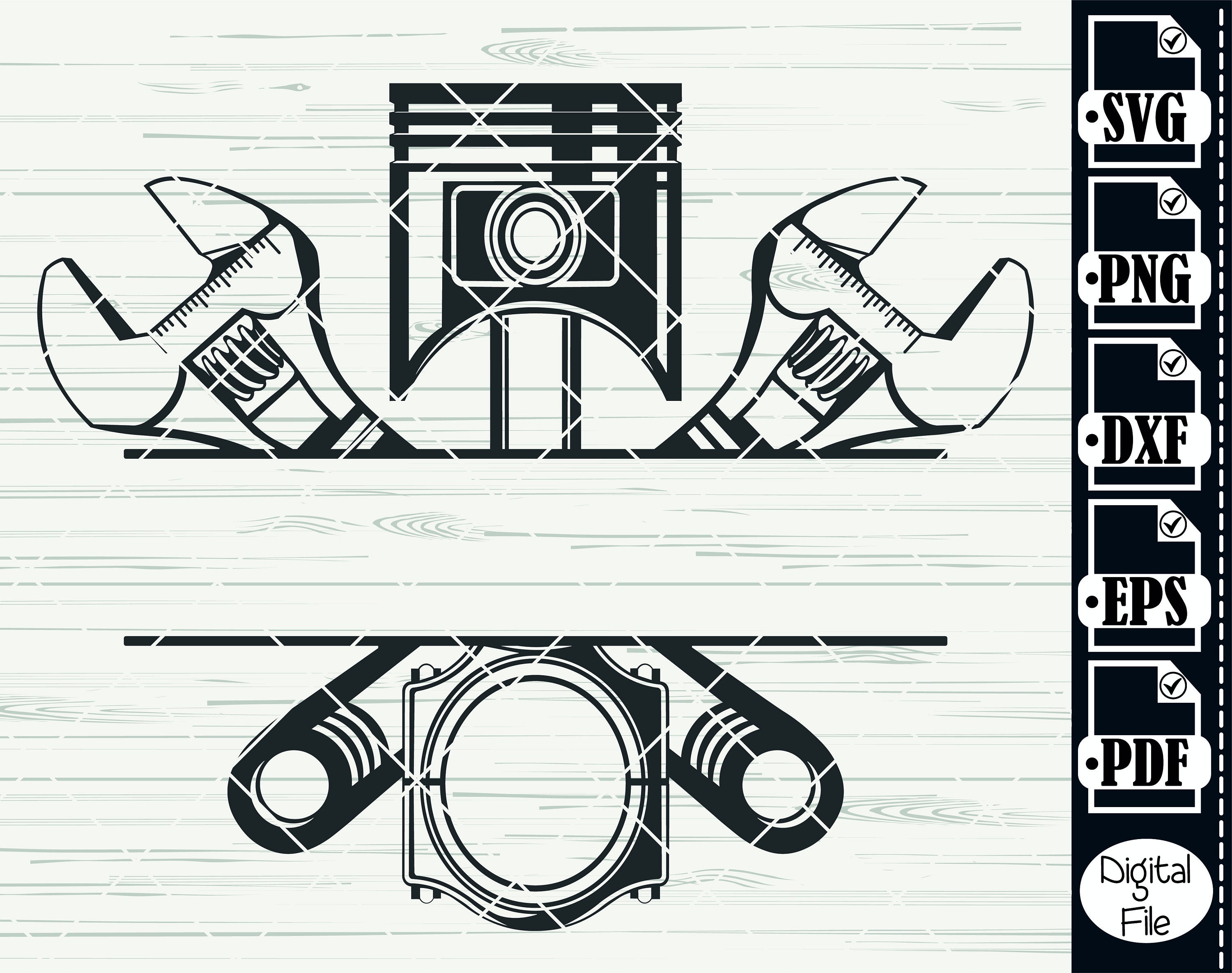 Mechanic Tools SVG, Auto Repair Clipart, Cricut Silhouette Cut Files - Etsy