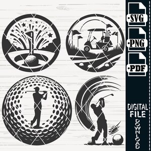 Golf Svg Bundle, Golf Monogram Svg, Split Monogram Svg, Golf Name Frame ...