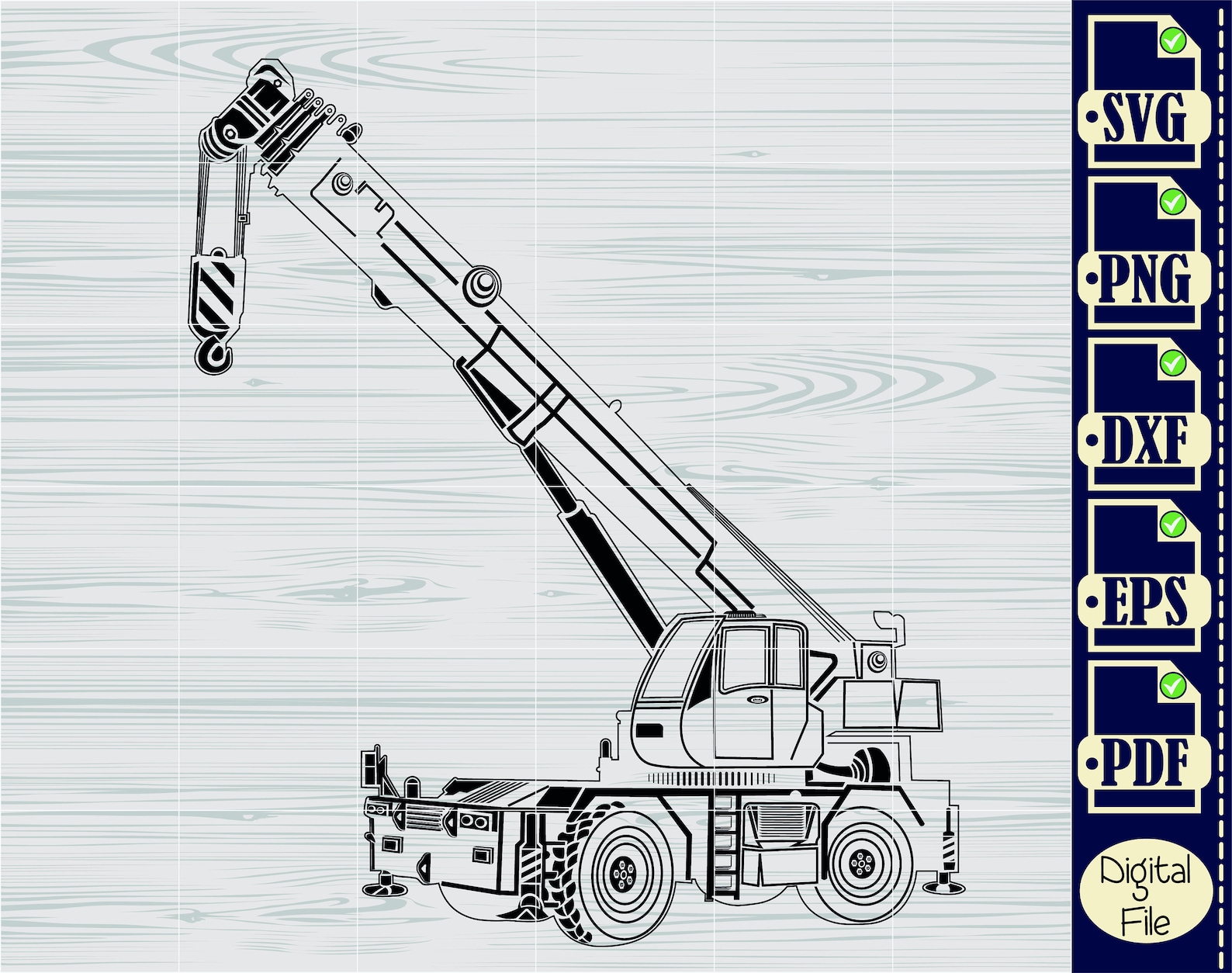 Crane Truck SVG Bundle Crane Truck SVG Crane Truck Clipart - Etsy Canada