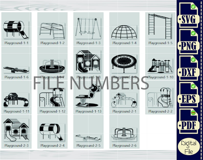 Playground SVG Bundle Playground SVG Playground Clipart - Etsy