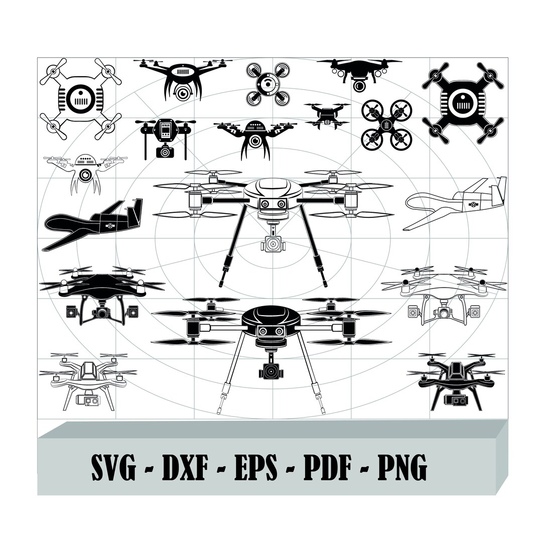 Drone Svg Bundle Drone Svg Drone Clipart Drone Cut Files For