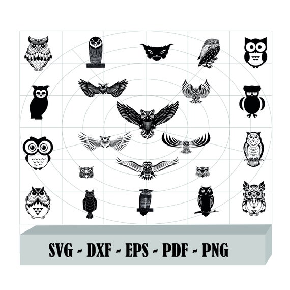 Owl SVG Owl SVG Bundle Owl Cut Files For Silhouette Owl | Etsy