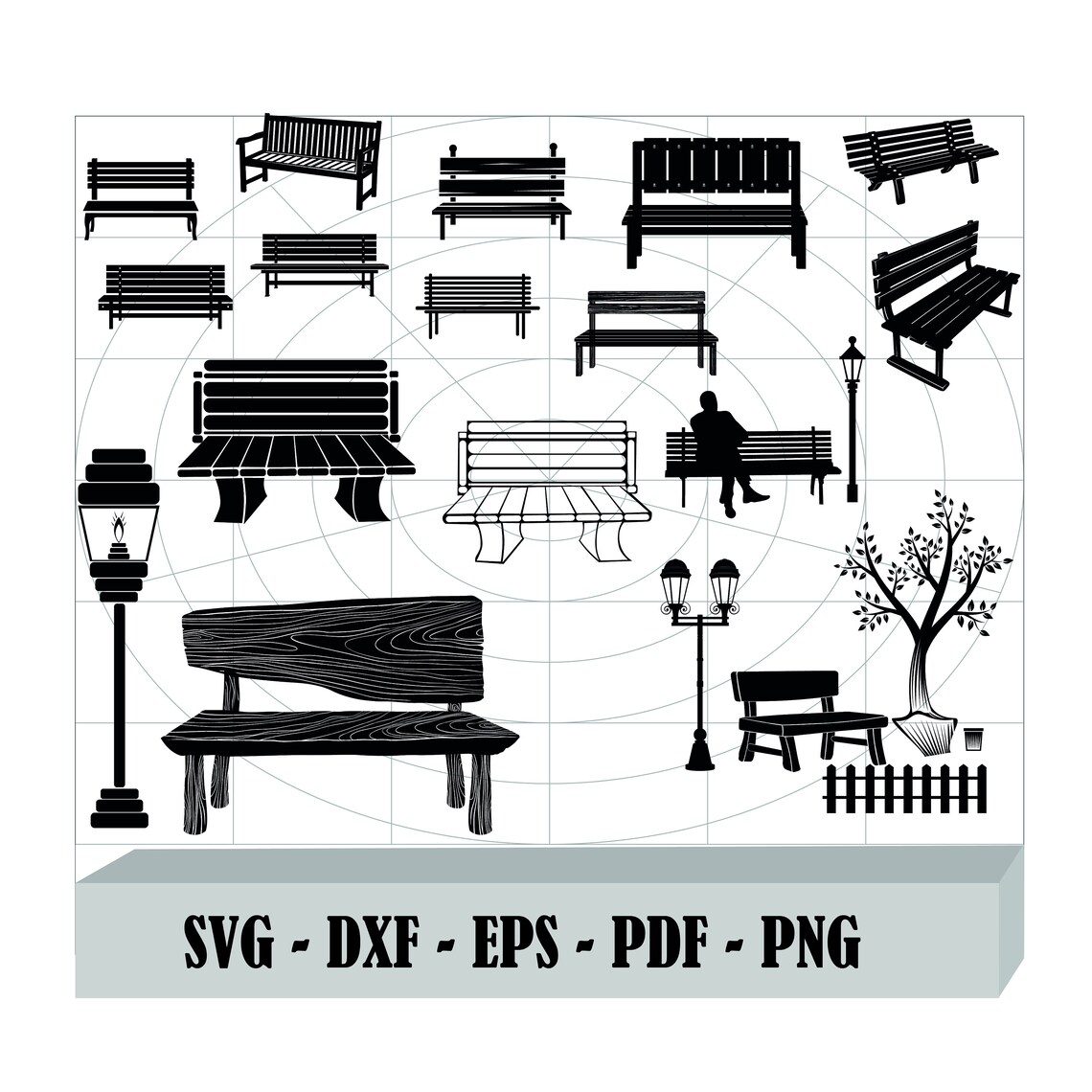 Bench SVG Bundle Bench SVG Bench Clipart Bench Cut Files - Etsy UK