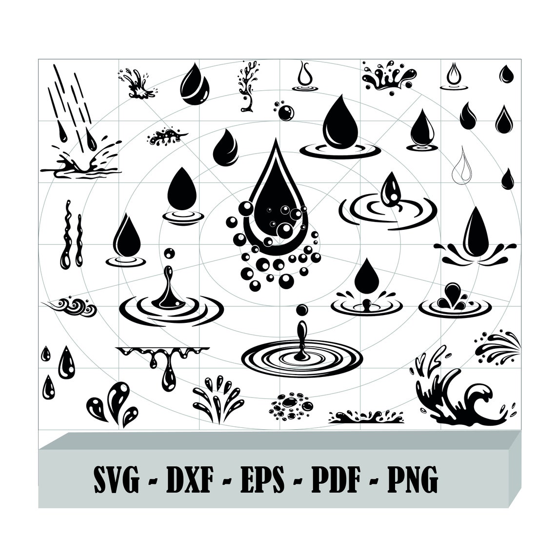 Drop SVG Bundle Water Drop SVG Drop Clipart Drop Cut Files - Etsy