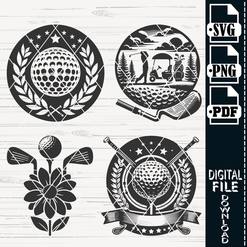 Golf Svg Bundle, Golf Monogram Svg, Split Monogram Svg, Golf Name Frame ...