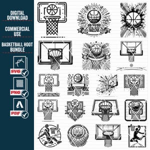 Basketball Hoop Svg Png Cut File, Basketball Ball SVG, Basketball ...