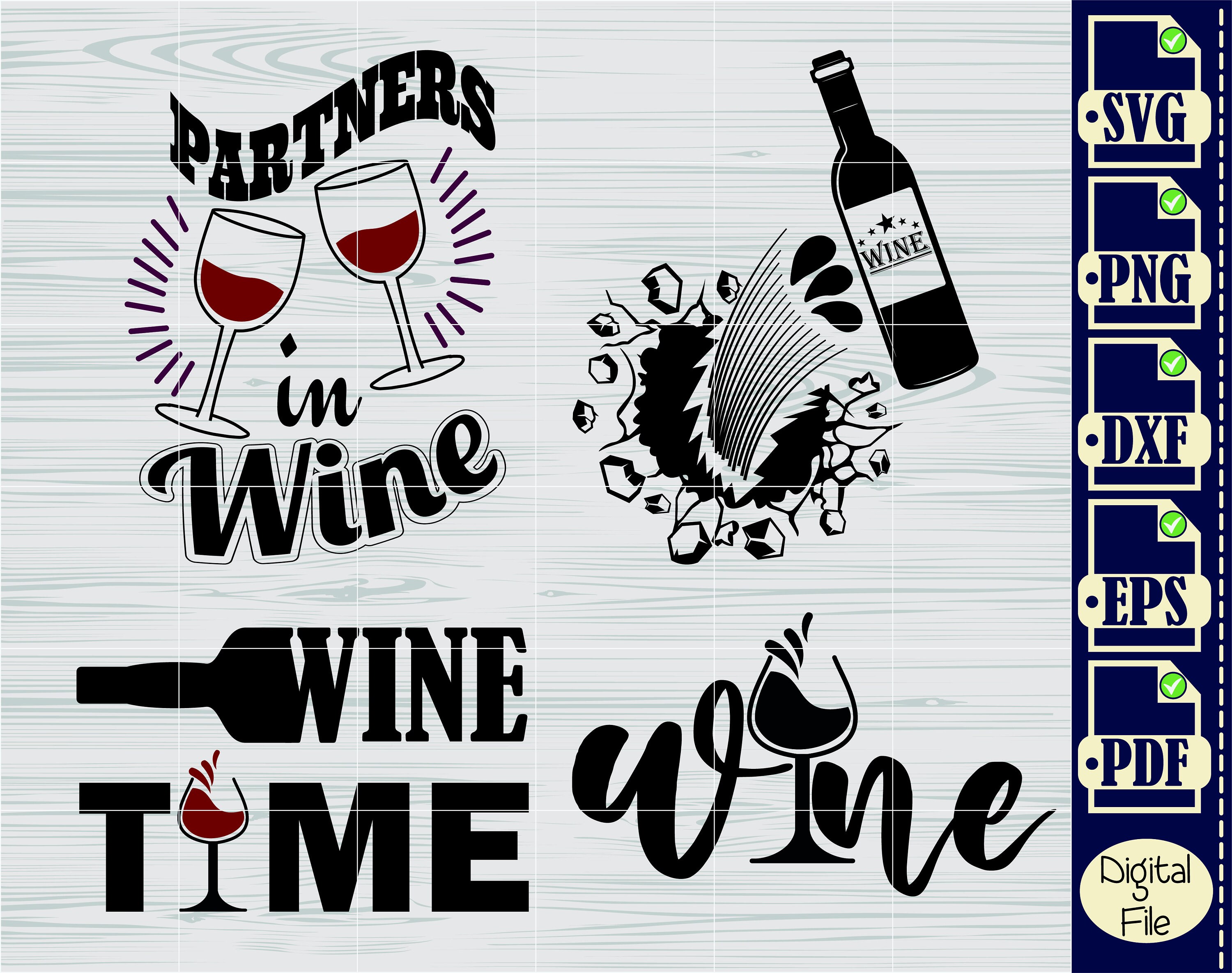 Wine Svg Bundle Wine Svg Wine Glass Svg Wine Lovers Wine - Etsy