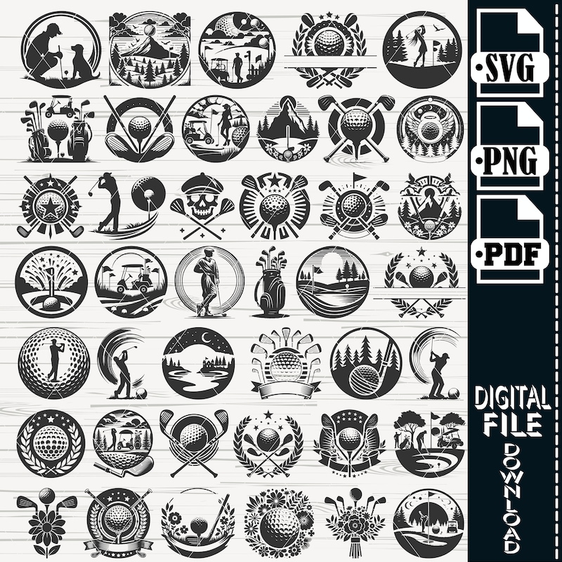 Golf Logo School - Etsy UK