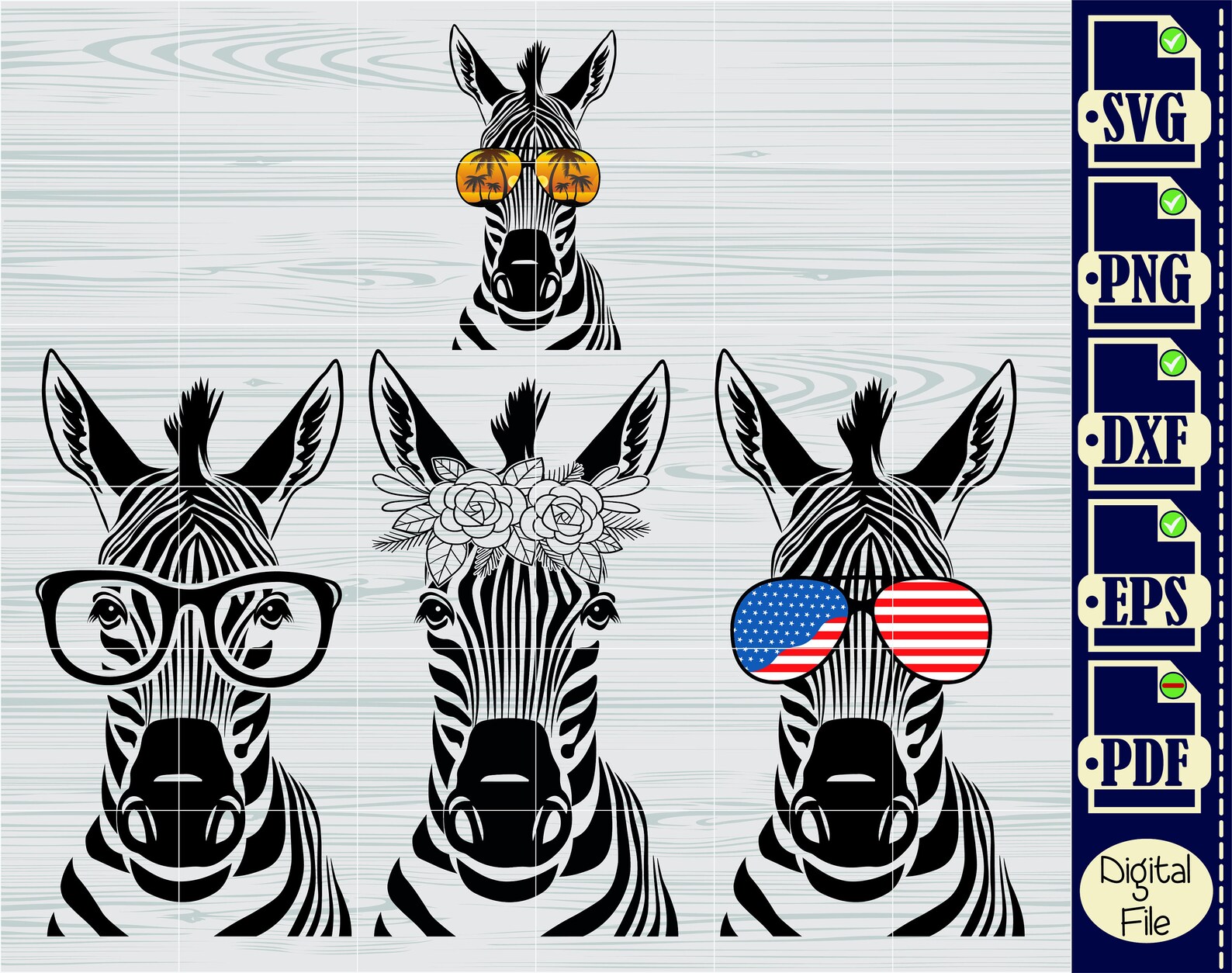 Zebra Svg Floral Zebra Svg Funny Zebra Svg Zebra Cut File - Etsy