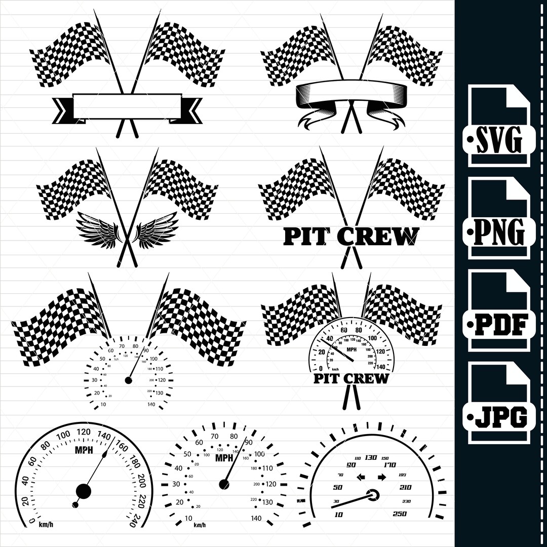 CAR SPEEDOMETER SVG, Pit Crew Svg, Driving Svg, Racing Svg, Speedometer ...