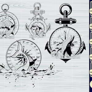 Nautical Compass SVG Bundle, Ocean Adventure Clipart (cut Files) - Etsy