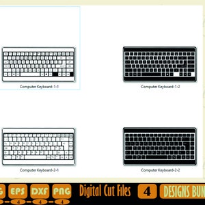 Computer Keyboard SVG Computer Keyboard Clipart Computer - Etsy
