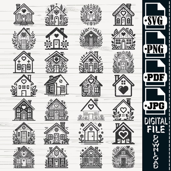 House Svg - Etsy