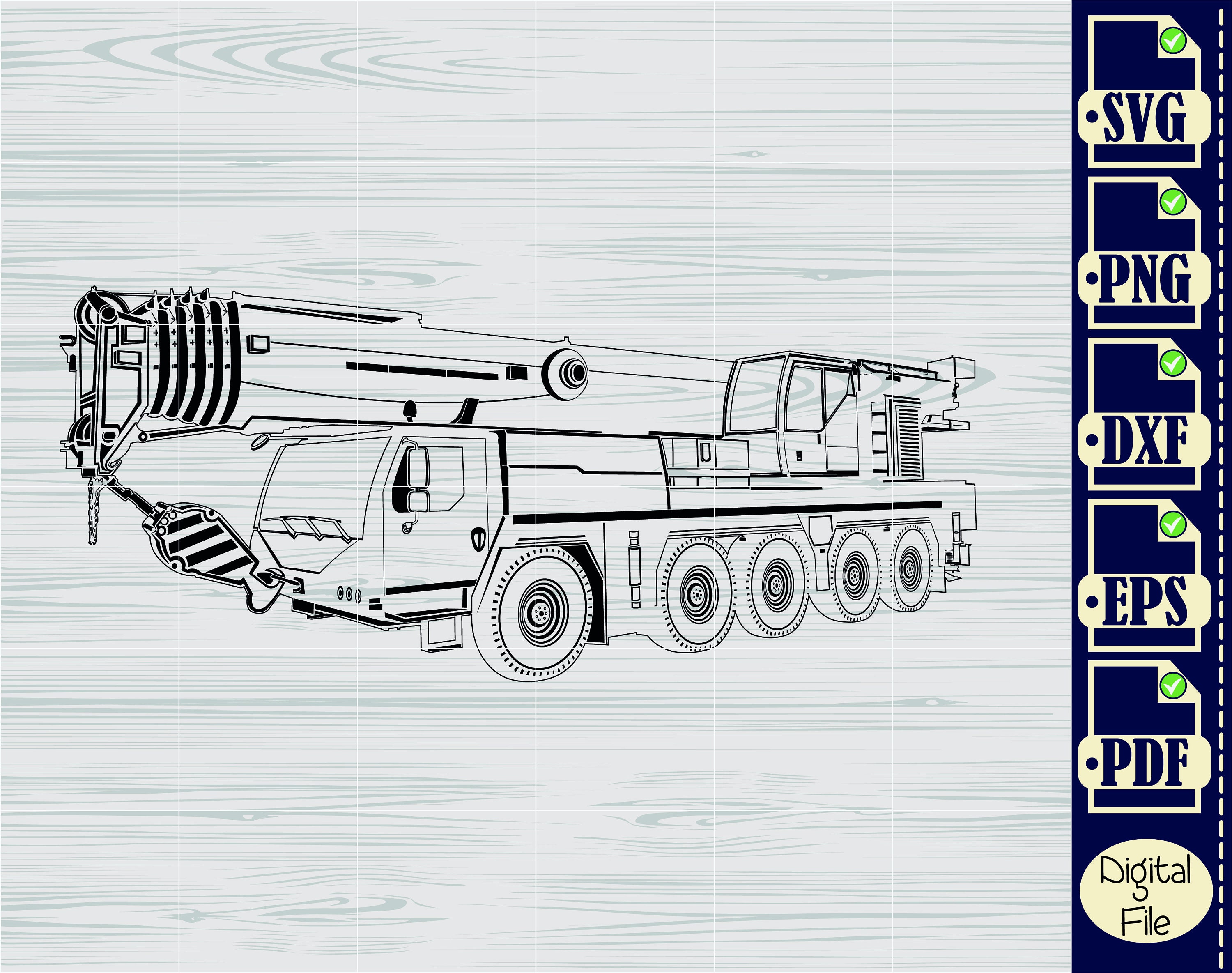 Crane Truck SVG Bundle Crane Truck SVG Crane Truck Clipart - Etsy Canada