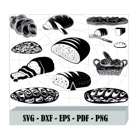 Bread SVG Bundle Bread SVG Bread Clipart Bread Cut Files | Etsy