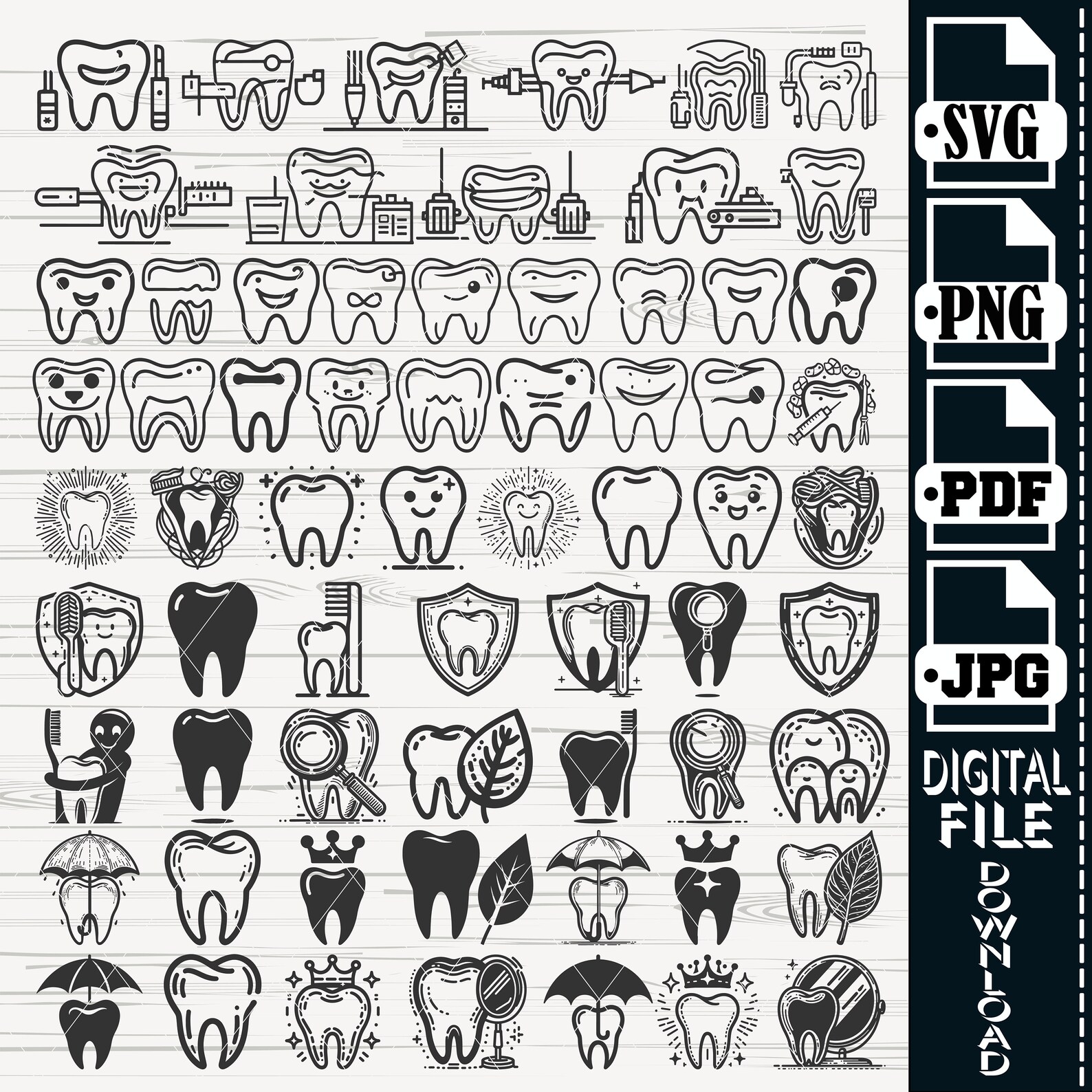 Dentist SVG File, Dental SVG Bundle, Dentist Clipart, Dentist Cut Files ...