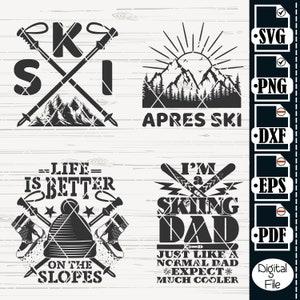 Skiing Svg Mega Bundle,3, Skis Svg,snowflake Svg,ski Svg,winter Sport ...