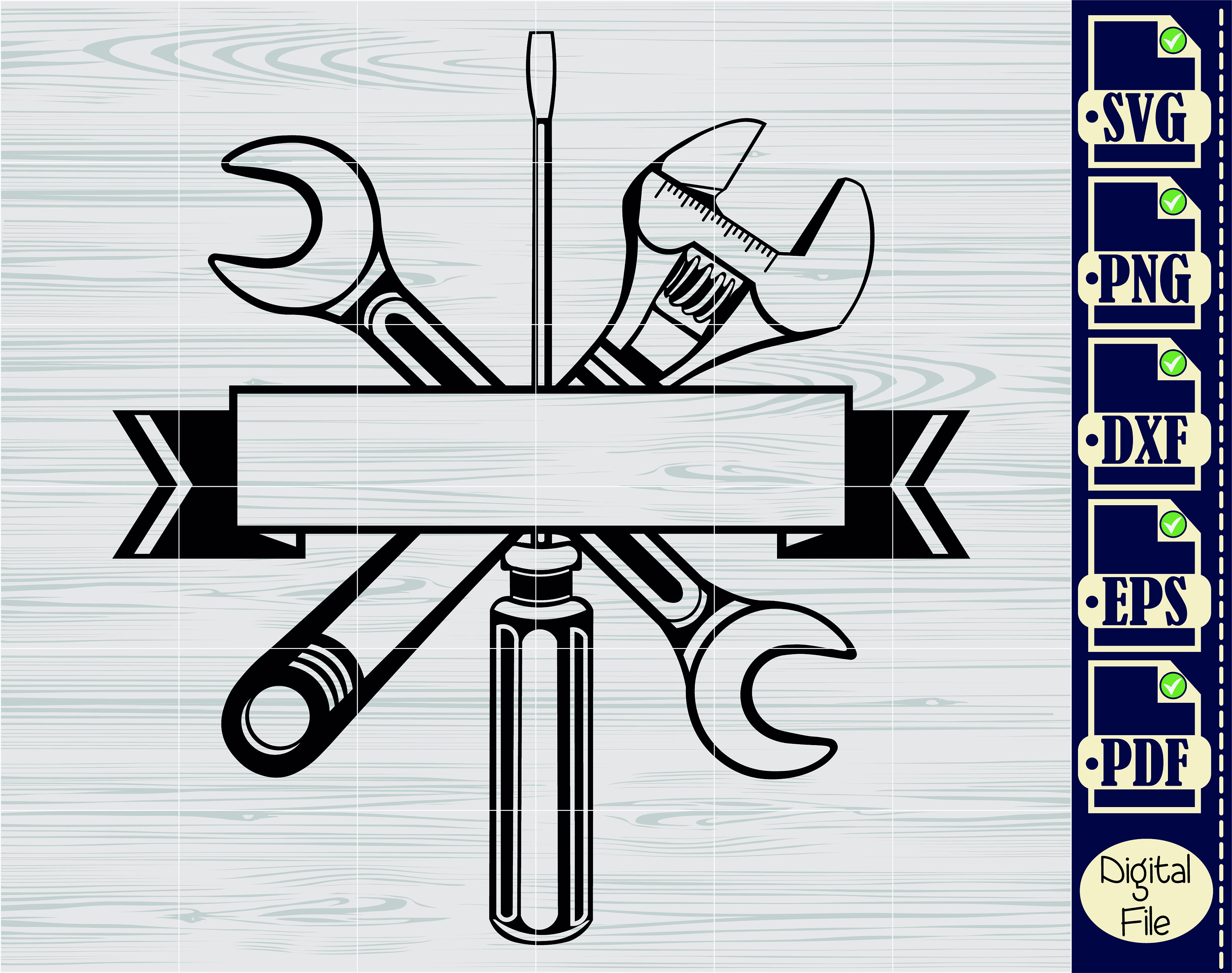 Mechanic SVG 2 Mechanic Logo SVG Repair Clipart Files for - Etsy