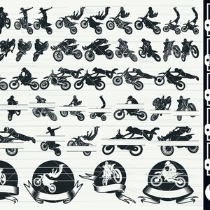 Motocross Rider Svg,3, Dirt Bike Monogram Split, Moto Cross Svg, Motor ...
