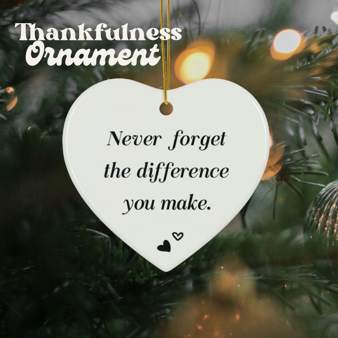 Thank You Christmas Ornament. Special and Sentimental Christmas ...