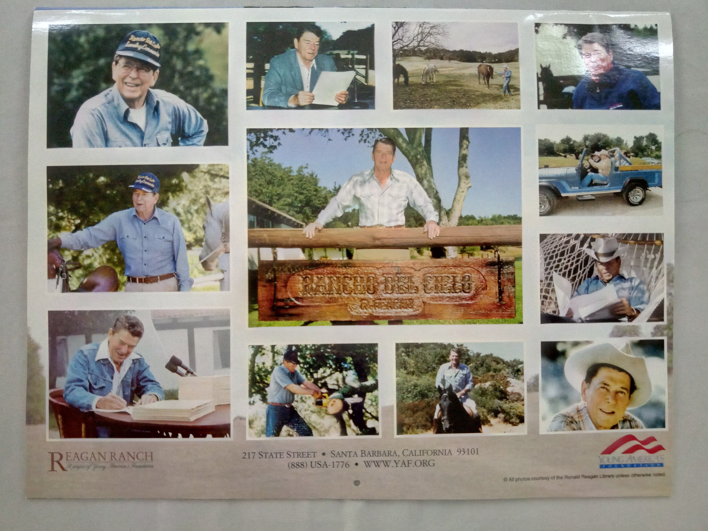 Ronald and Nancy Regan Vintage Calendar From the Regan Ranch 2012 and ...