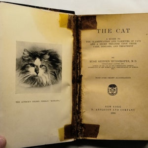 1895 "the Cat" a Rare Book by Rush Shippen Huidekoper - Classification ...