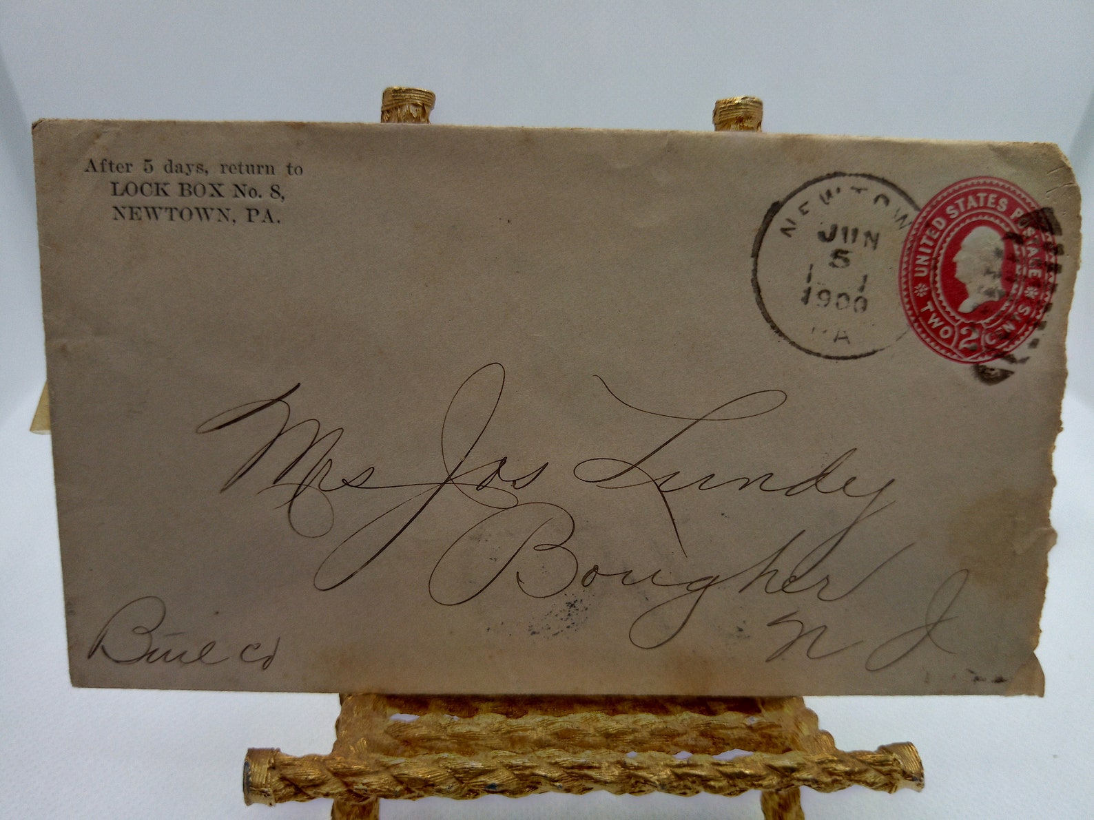 5 Vintage "imprinted Stamp" Covers From the Early 1900's - Great for ...