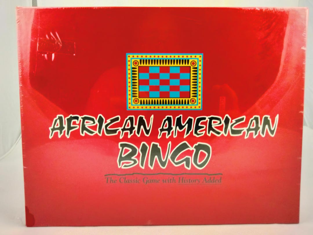 African American Bingo Game - Red Box Vintage 1991 - "the Classic Game ...