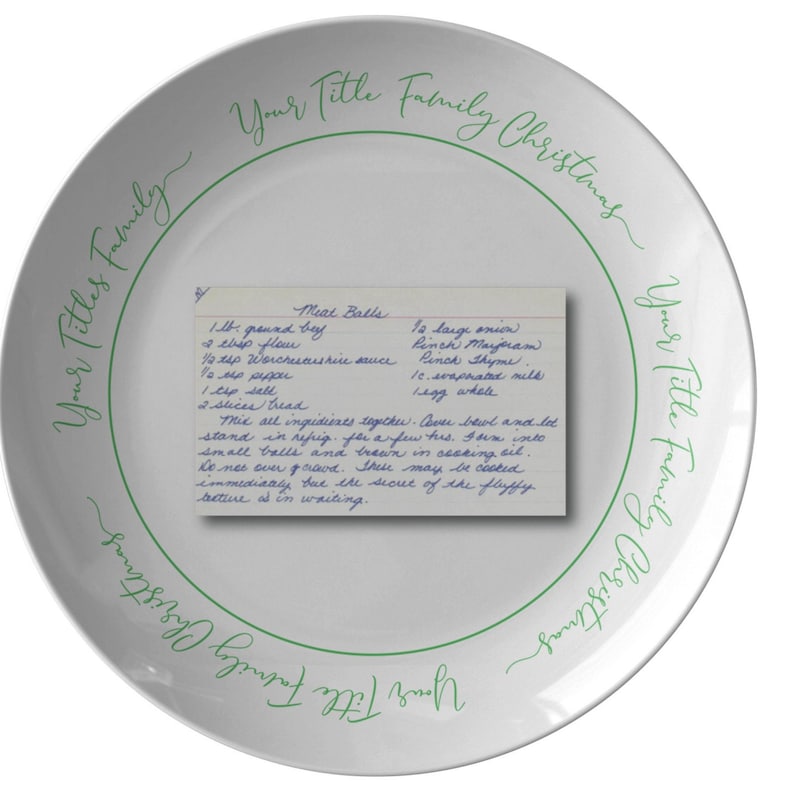 Recipe Plate - Etsy