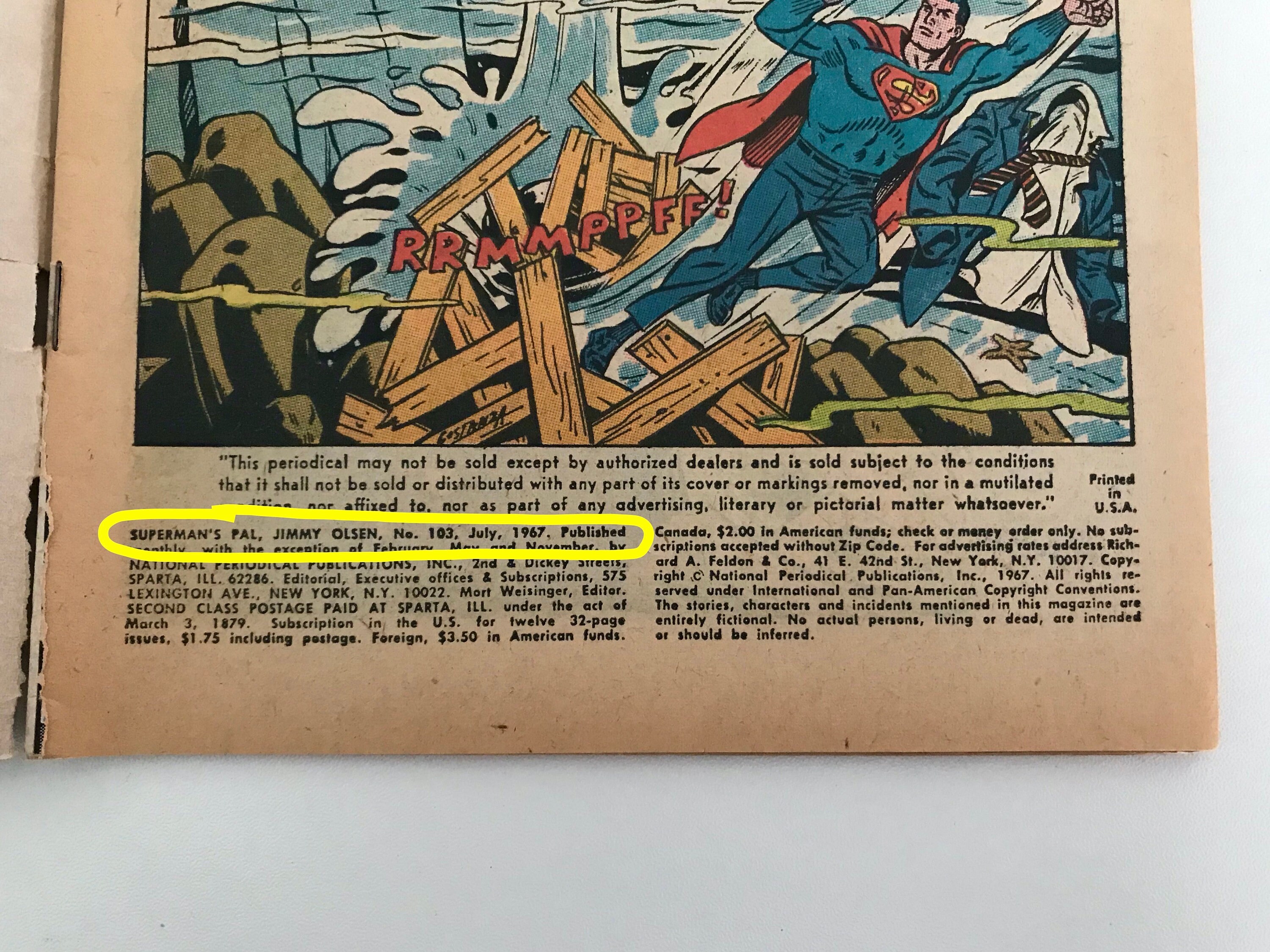 Single Pages From Vintage, 60's Era Comic Book PAGES 100% Authentic NOT ...