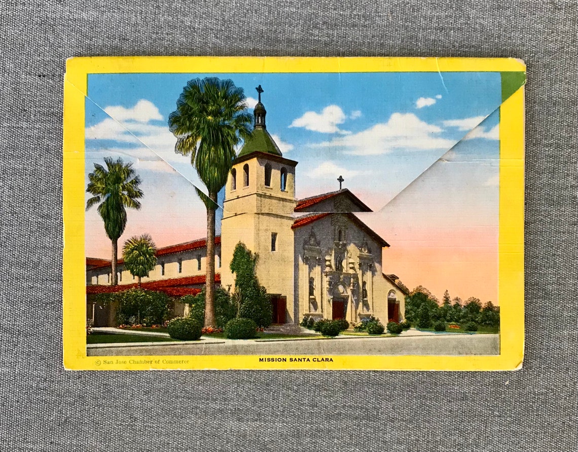 California the Beautiful Vintage Linen Postcard folio circa | Etsy