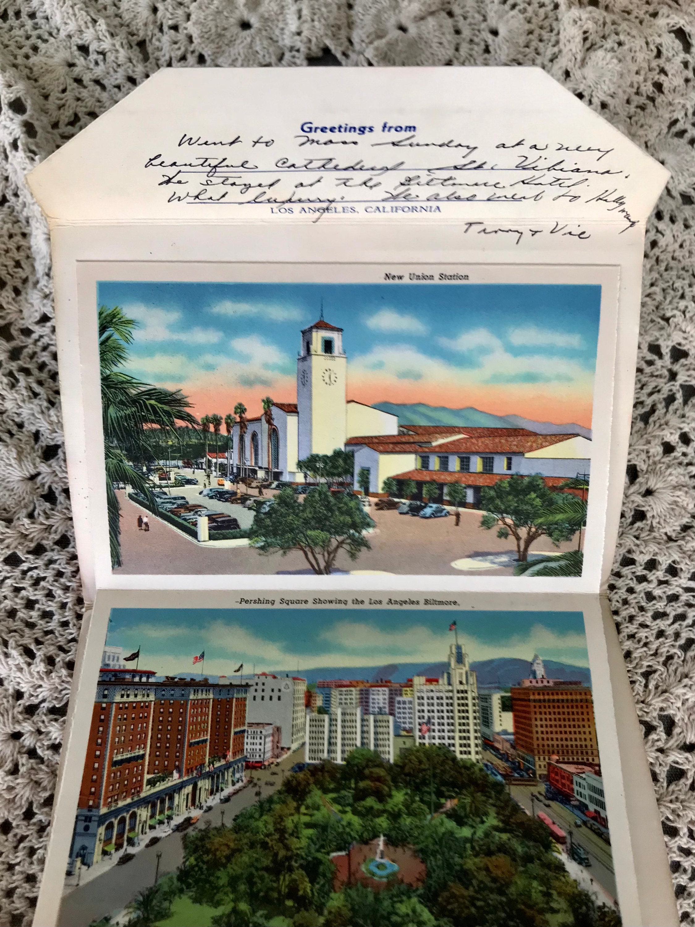 Wonderful Los Angeles California Vintage Linen Postcard | Etsy