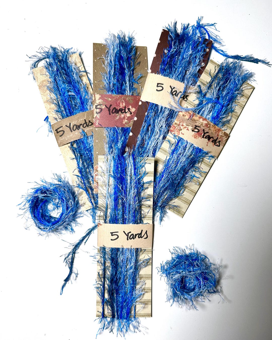 Variegated Eyelash Yarn in Shades of Blue - Etsy
