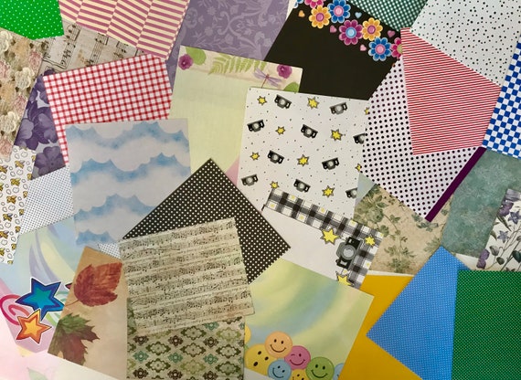 Collage Scrapbook Paper Pack - Etsy