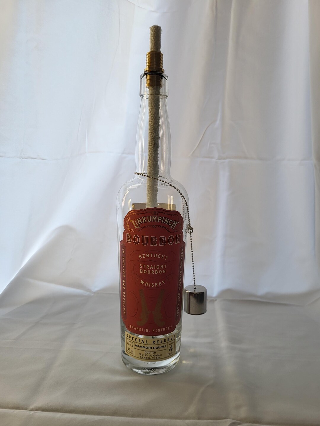 Upcycled Bourbon Bottle Tiki Torch, Patio Table Decor - Etsy