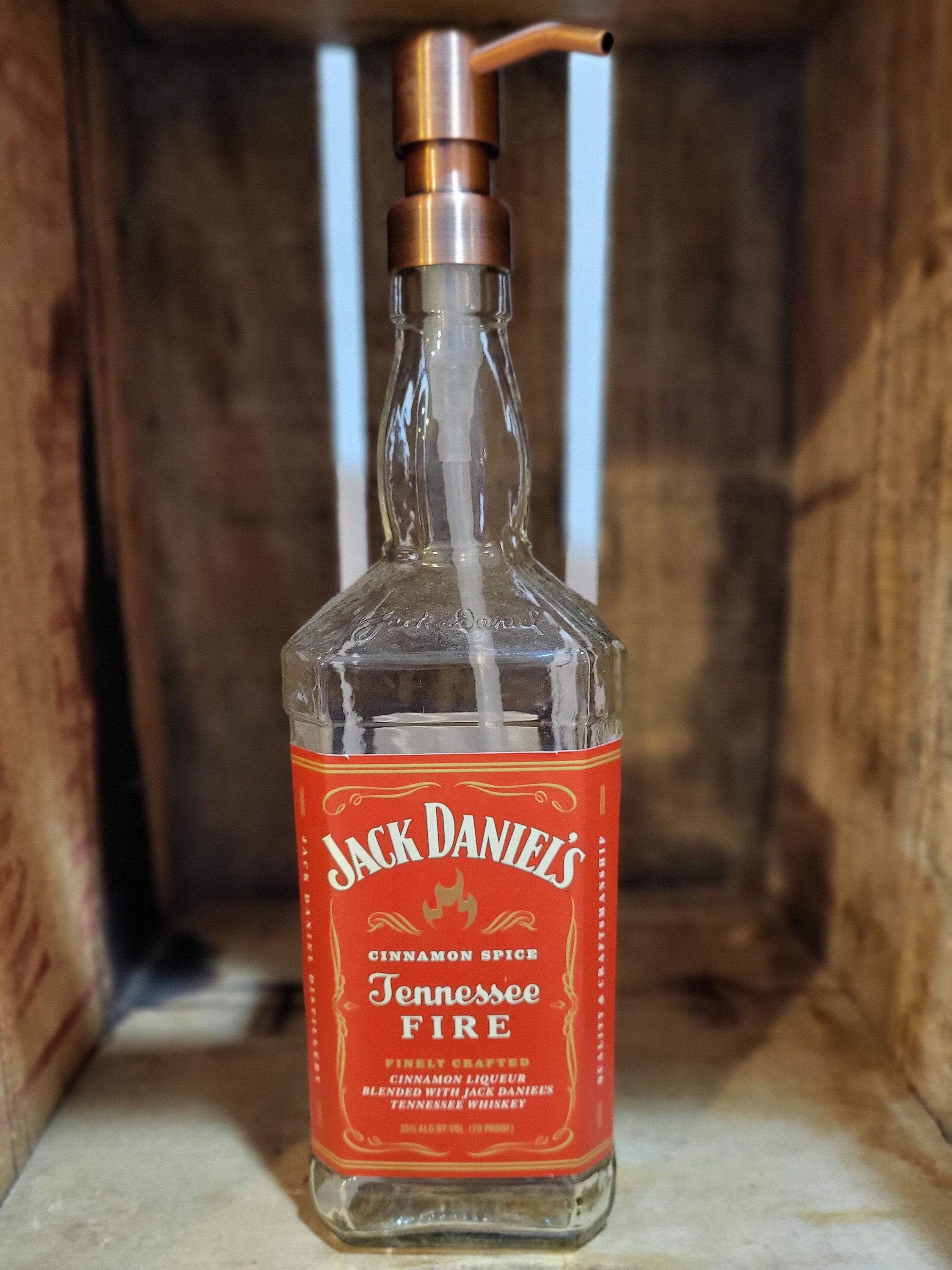 Jack Daniel's Whiskey Bottle Soap Dispenser - Etsy