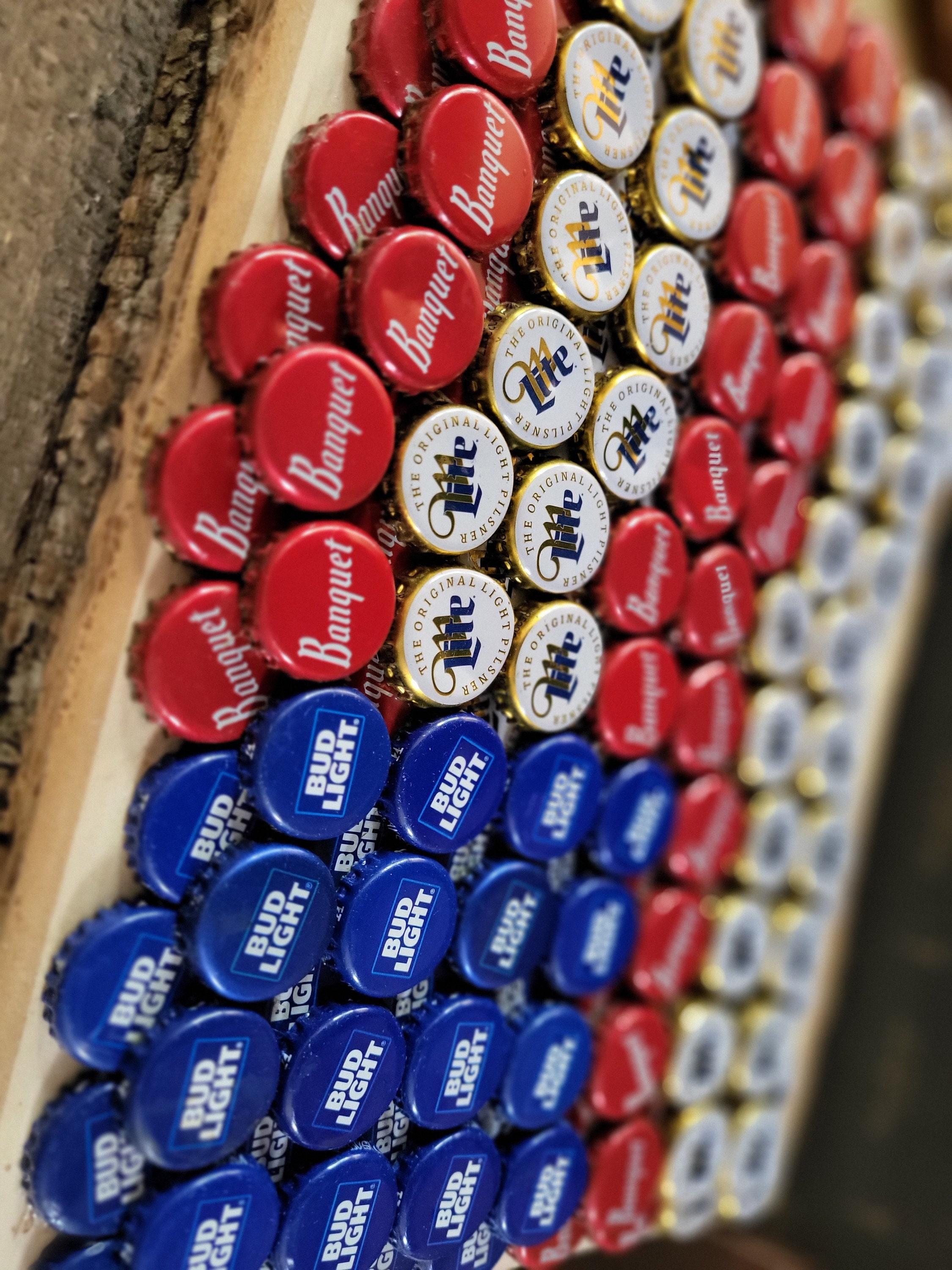 Bottle Cap American Flag - Etsy