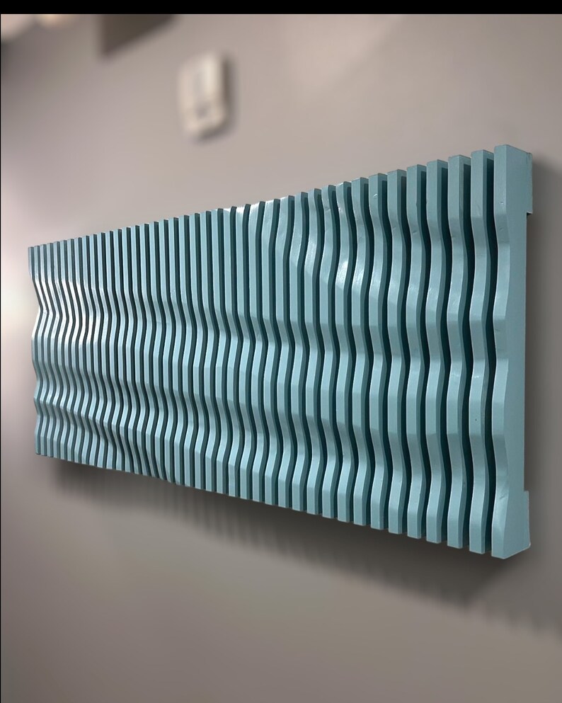 Hand Carved Random Design Sound Dampening Parametric Wall Decor 24" X 60" X 3" - Etsy