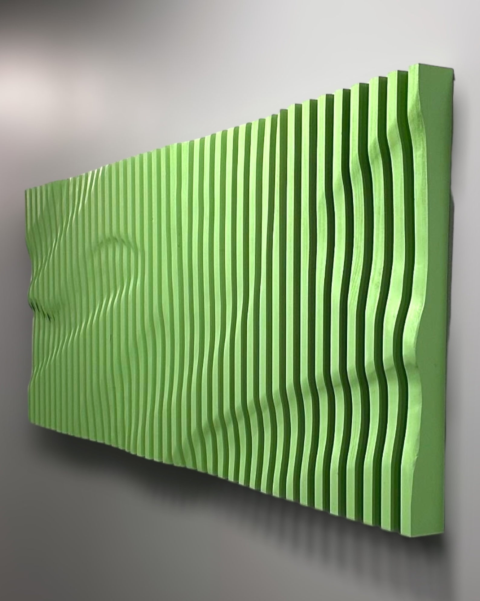 Hand Carved Random Design Sound Dampening Parametric Wall Decor 24" X ...